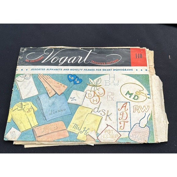 Vogan, American Thread Company | Accents | Vintage Embroidery Transfer ...